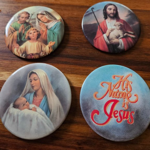 Tawain | Accents | Vintage Religious Refrigerator Magnets Set Of Four ...
